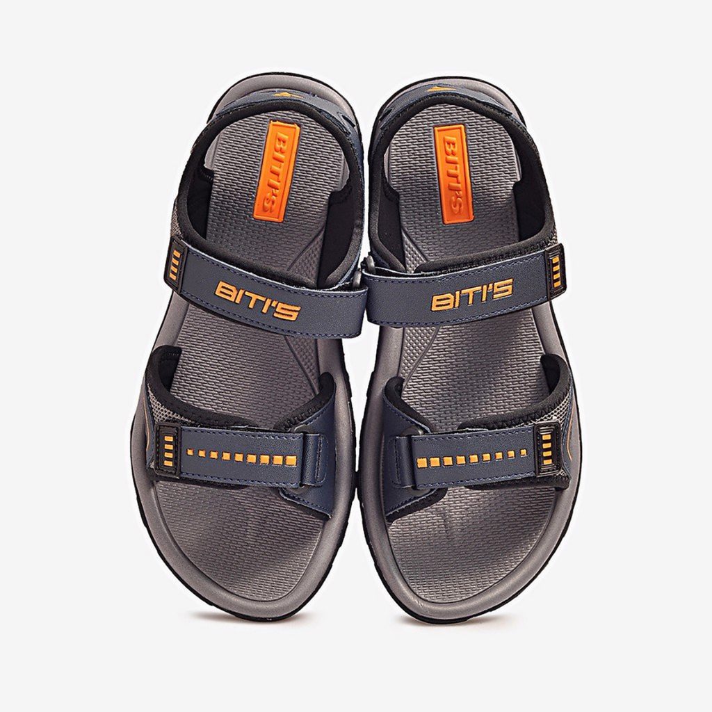 Sandal Si Cao Su Nam Biti's DRM042100XNH (Xanh Nhớt) - Dép Da Chính Hãng